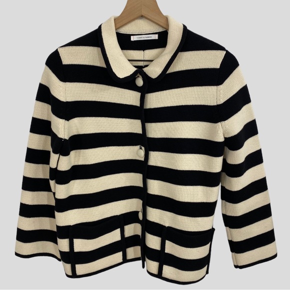 Chinti & Parker | Sweaters | Chinti Parker Black Ivory Stripe Knit ...